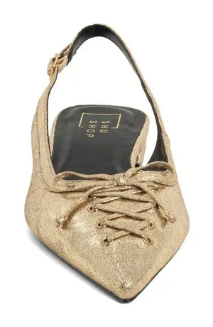 SHU SHOP Amy Slingback Flat - Gold