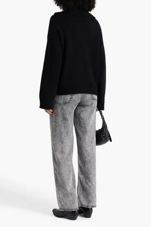 Rag & Bone Danica Wool And Cashmere-blend Polo Sweater