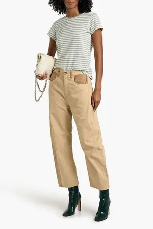 Rag & Bone Charlie Cropped Cotton-twill Pants