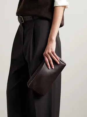 THE ROW Leather Clutch