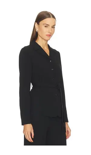 Theory Tie Waist Crepe Jacket