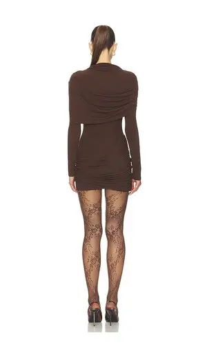 Line & Dot Lior Draped Mini Dress