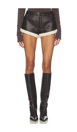 Understated Leather Shorts For Women