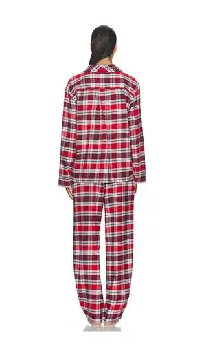 Lunya Brushed Flannel Pant Set