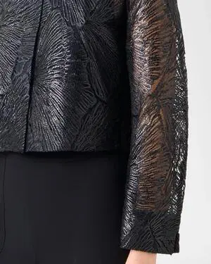 Akris Haron Embroidered Jacket - Black