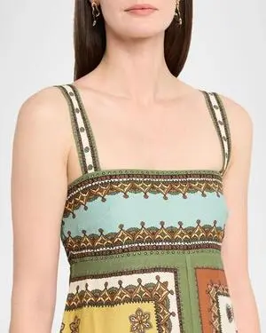ALEMAIS Contina Midi Day Dress - Multi