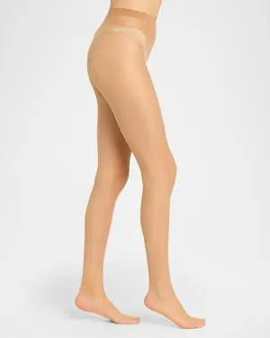 Wolford Luxe 9 Transparent Tights Gobi