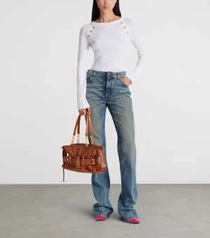 Balmain Faded Flared Jeans