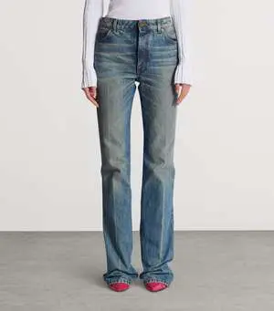 Balmain Faded Flared Jeans