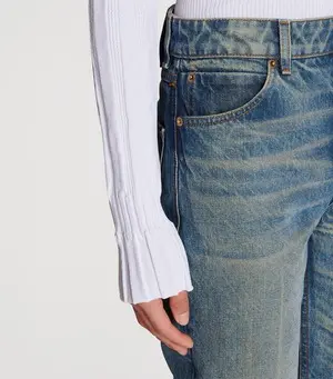 Balmain Faded Flared Jeans