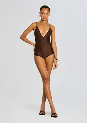 SHANI SHEMER Brigitte One-piece - Espresso