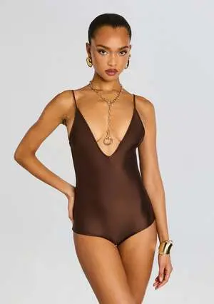 SHANI SHEMER Brigitte One-piece - Espresso