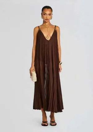 SHANI SHEMER Uma Maxi Dress - Espresso