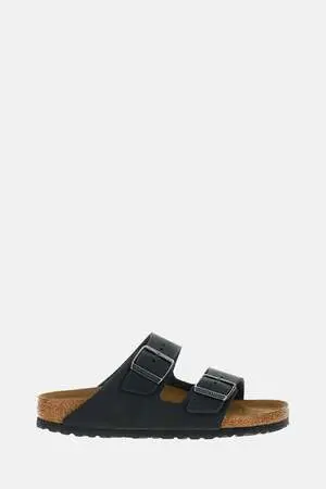 BIRKENSTOCK Arizona Oiled Leather Sandal - Black