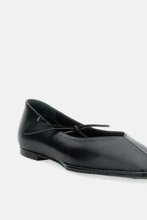 ALOHAS Sway Leather Ballet Flats - Black