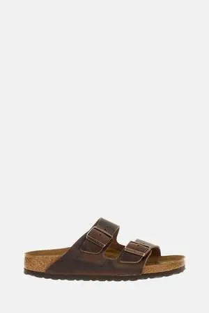 BIRKENSTOCK Arizona Habana Oiled Leather Sandals - Brown