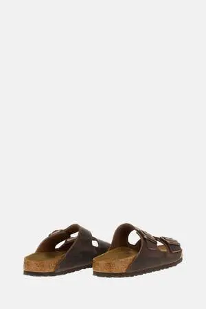 BIRKENSTOCK Arizona Habana Oiled Leather Sandals - Brown