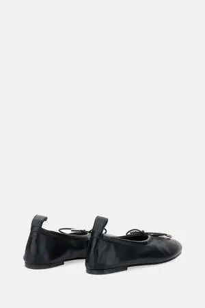 ALOHAS Rosalind Leather Ballet Flats - Black