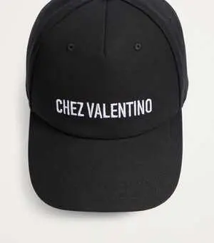 Valentino Garavani Cotton Baseball Cap - Black