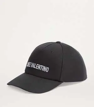 Valentino Garavani Cotton Baseball Cap - Black