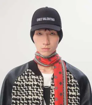 Valentino Garavani Cotton Baseball Cap - Black