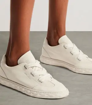 JIMMY CHOO Diamond Light Flex Leather Sneakers