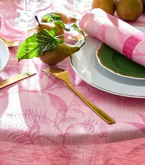 LE JACQUARD FRANÇAIS Linen À L’orangerie Tablecloth