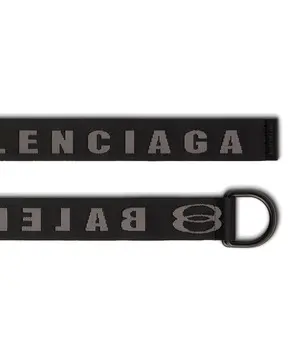 Balenciaga Logo D-ring Belt