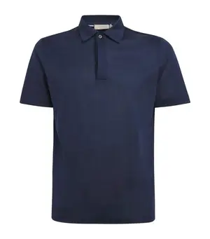 Canali Mercerised Cotton Polo Shirt