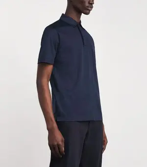 Canali Mercerised Cotton Polo Shirt