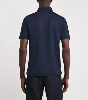 Canali Mercerised Cotton Polo Shirt
