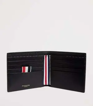 Thom Browne Leather Bifold Wallet - Black