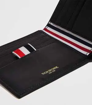 Thom Browne Leather Bifold Wallet - Black