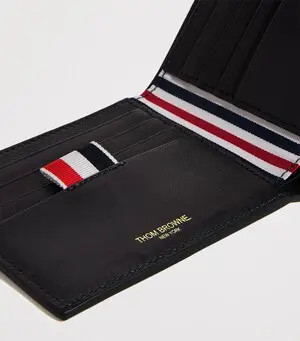 Thom Browne Leather Bifold Wallet - Black