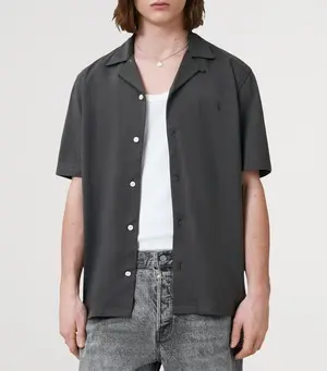 ALLSAINTS Cotton Hudson Shirt - Grey