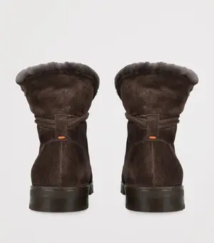 Santoni Suede Detroit Boots