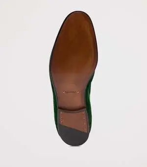 TOM FORD Velvet Loafers - Green