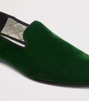 TOM FORD Velvet Loafers - Green
