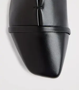 MALONE SOULIERS Nappa Leather Jean Flats - Black