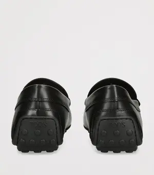 TOD'S Leather City Gommino Loafer - Black