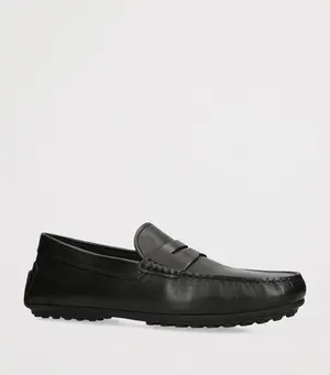 TOD'S Leather City Gommino Loafer - Black