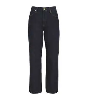 FRAME The Hang Straight Leg Jeans - Black