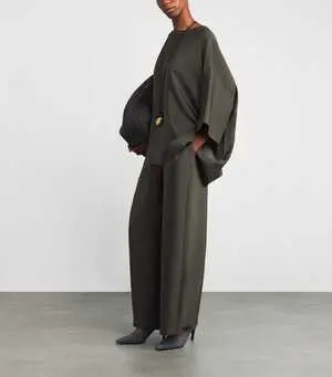 Eskandar Silk Boat-neck Tunic