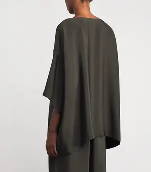 Eskandar Silk Boat-neck Tunic