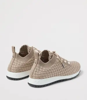 JIMMY CHOO Veles Knitted Sneakers - Beige