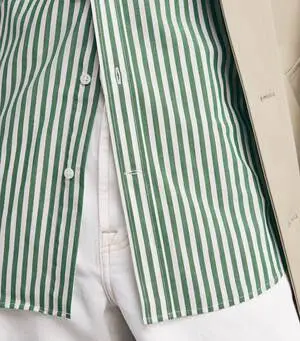WITH NOTHING UNDERNEATH Cotton Poplin Boyfriend Shirt