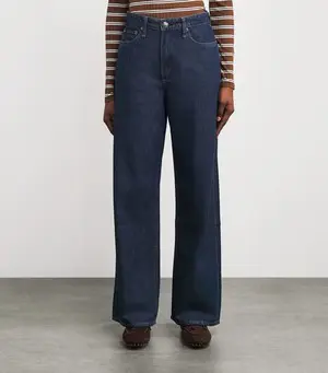 Rag & Bone Logan Mid-rise Wide-leg Jeans - Blue