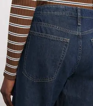 Rag & Bone Logan Mid-rise Wide-leg Jeans - Blue