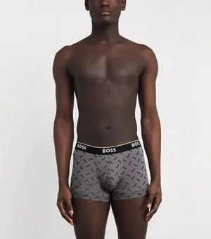 BOSS Cotton-stretch Power Trunks - Grey