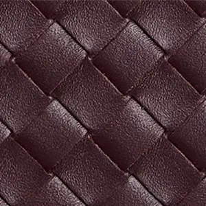Bottega Veneta Leather Intrecciato Piccolo Bifold Wallet - Brown